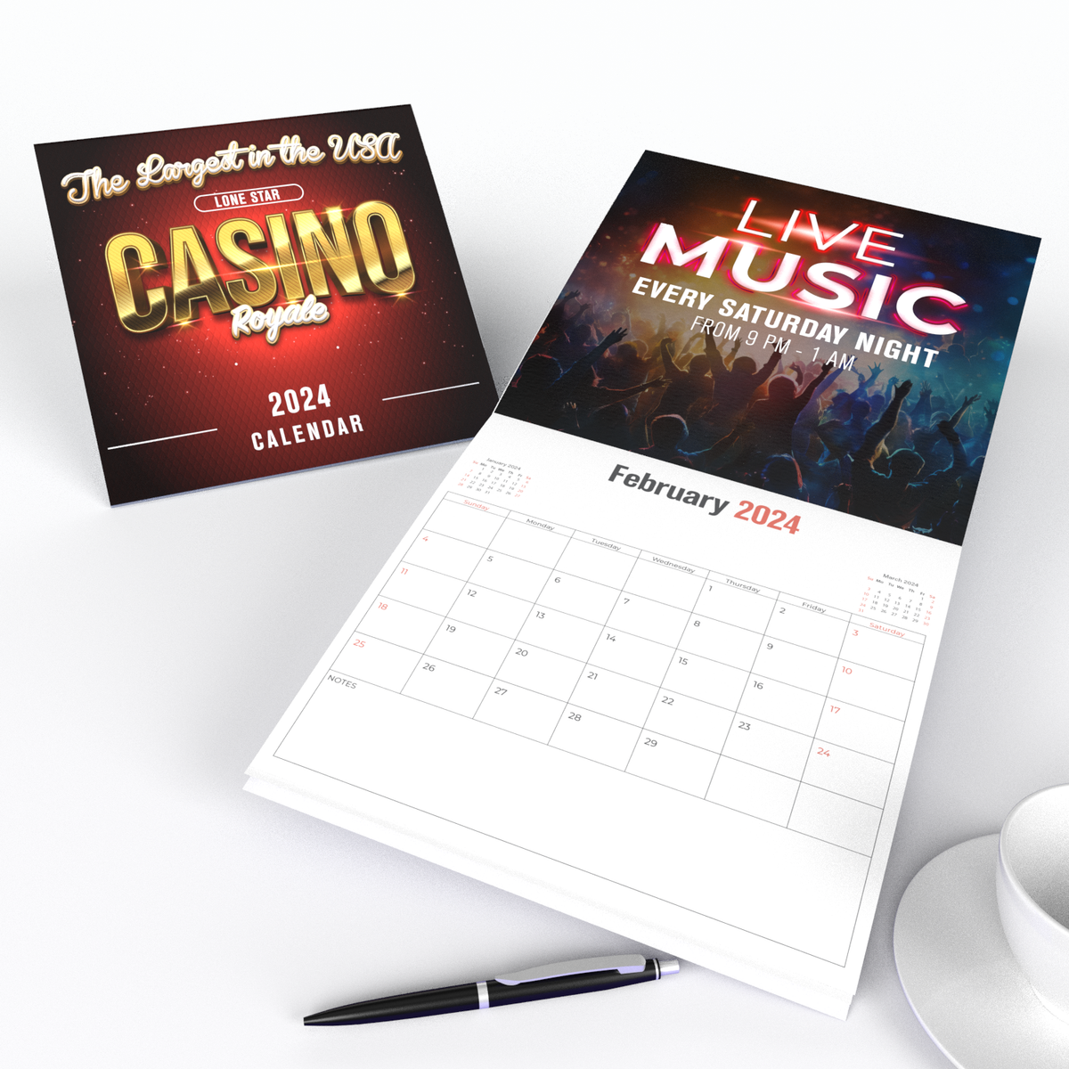 Custom Wall Calendar Printing Bulk (12" x 12") | CdesignsPrint